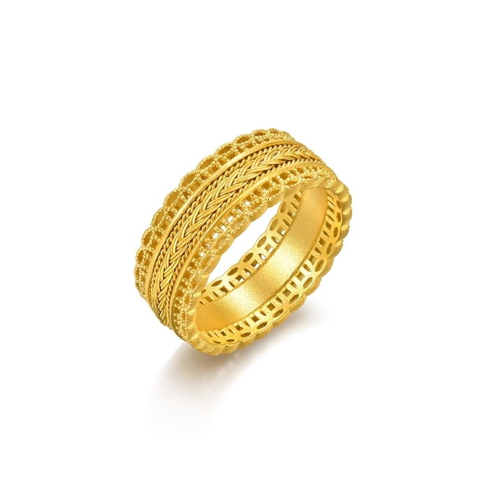 Cultural Blessings - 'The Oriental' 999.9 Gold Ring | 94540R(~0.204 ...